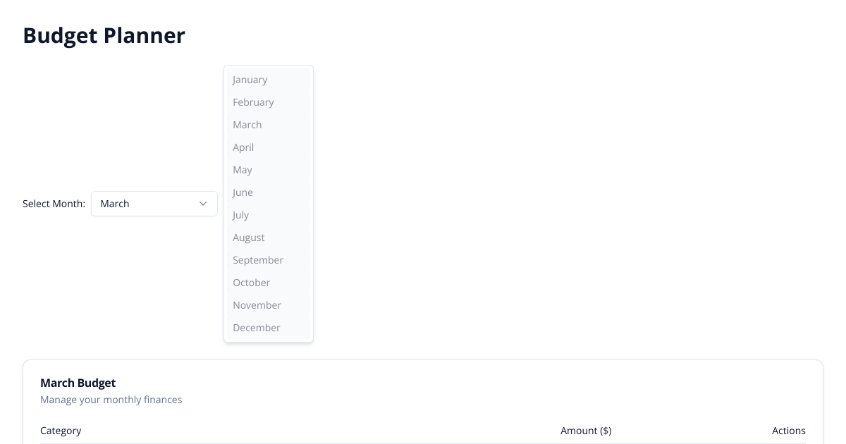 Budget Planning App with Spreadsheet Interface - CodeRocket