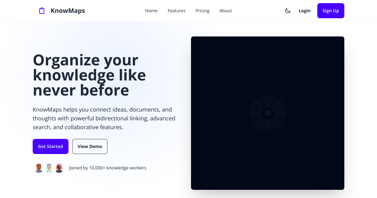 KnowMaps responsive template with landing page and dashboard - CodeRocket