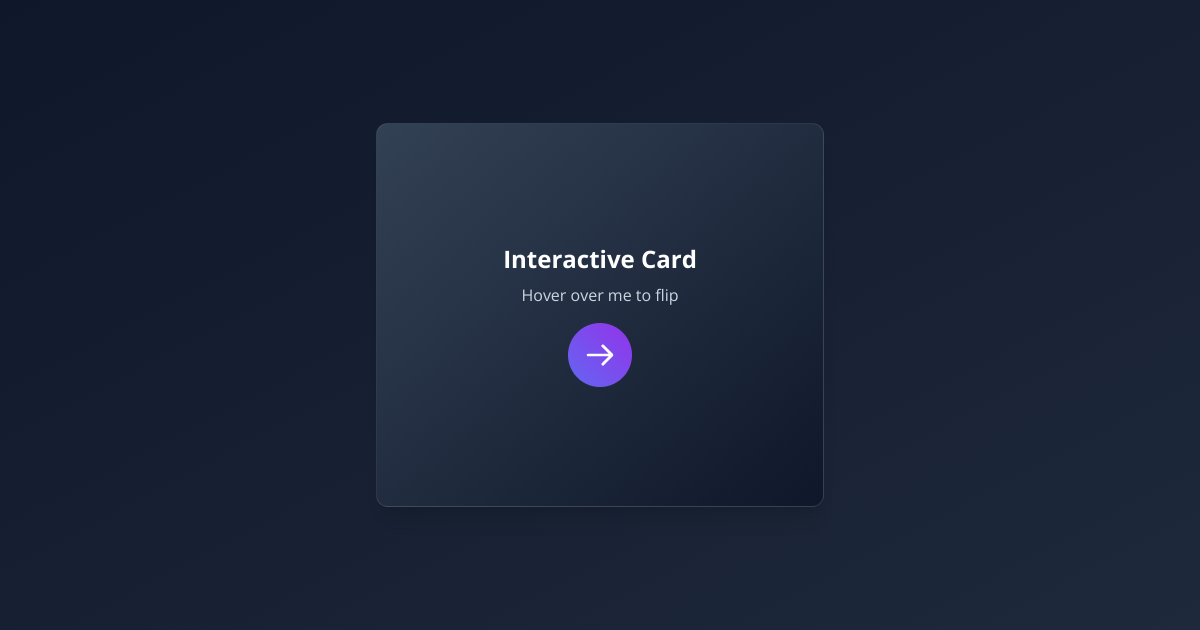 3D magnetic card with flip effect - CodeRocket