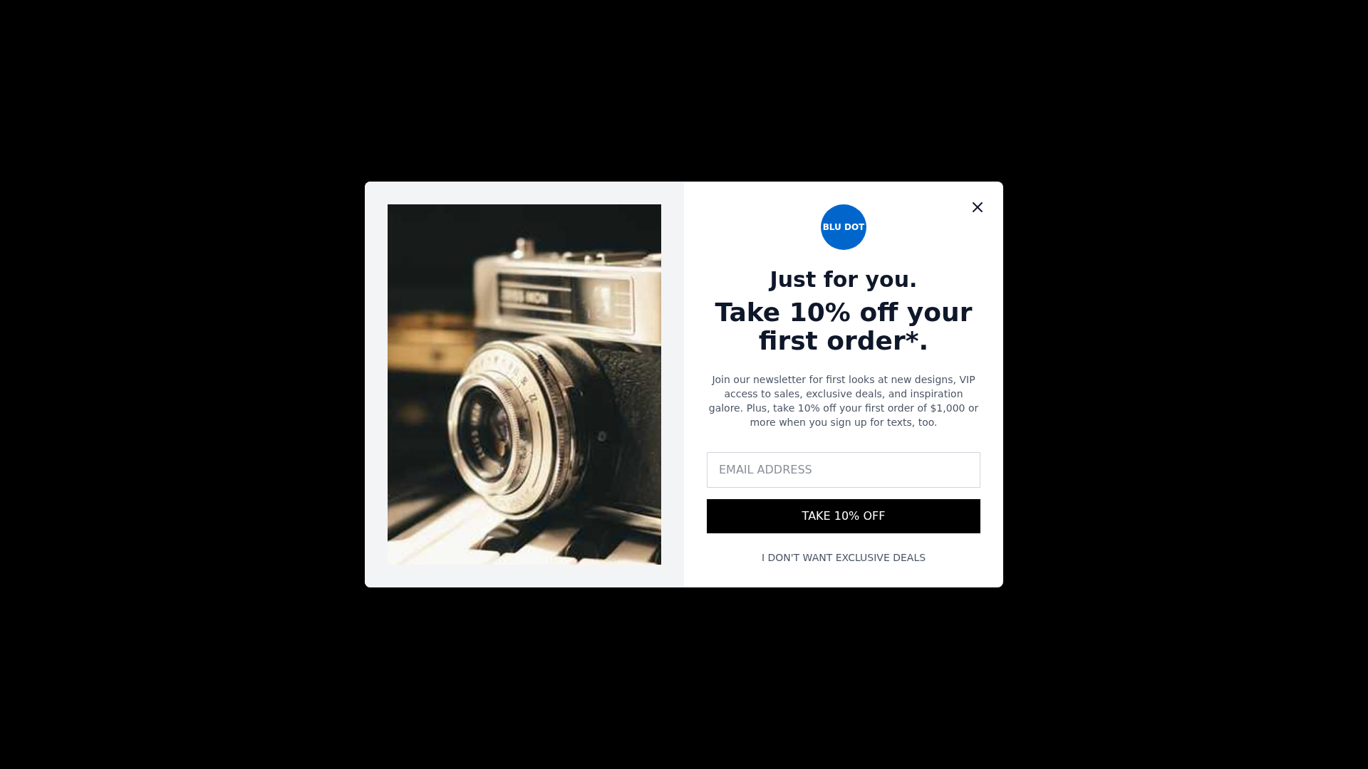 Blu Dot Modern Furniture Store Clone - CodeRocket | Tailwind AI Component | CodeRocket