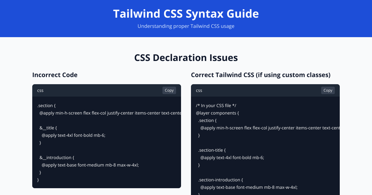 Tailwind CSS syntax explanation app - CodeRocket