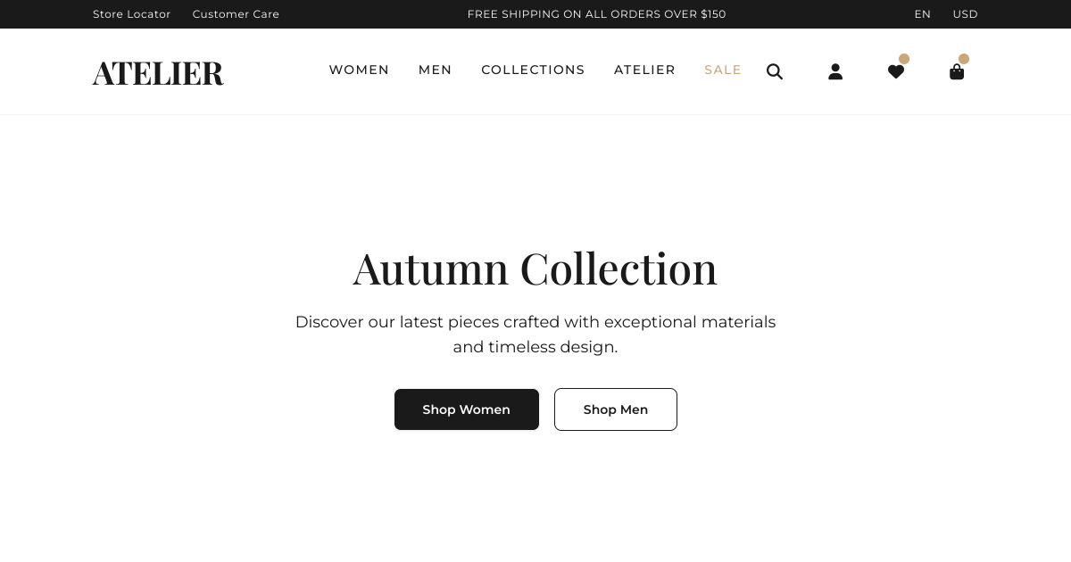 A beautiful responsive header for a clothing website - CodeRocket